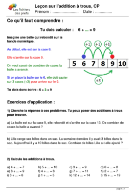 Leon sur l'addition trous, CP